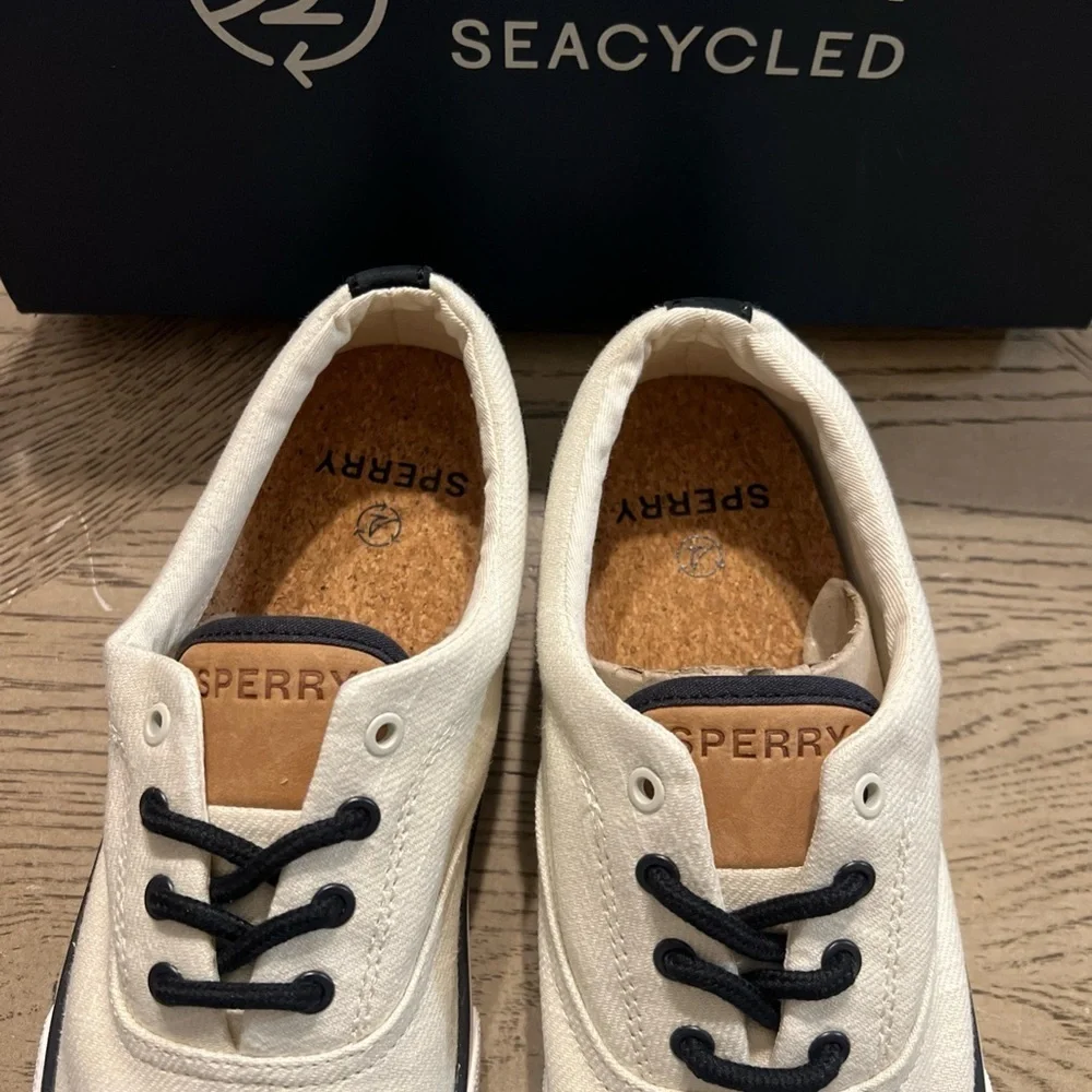 Sperry | Shoes | Sperry Striper Cvo Slub White Size 55 | Poshmark